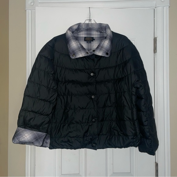 Pendleton | Jackets & Coats | Pendleton Down Puffer Jacket Womens Black ...